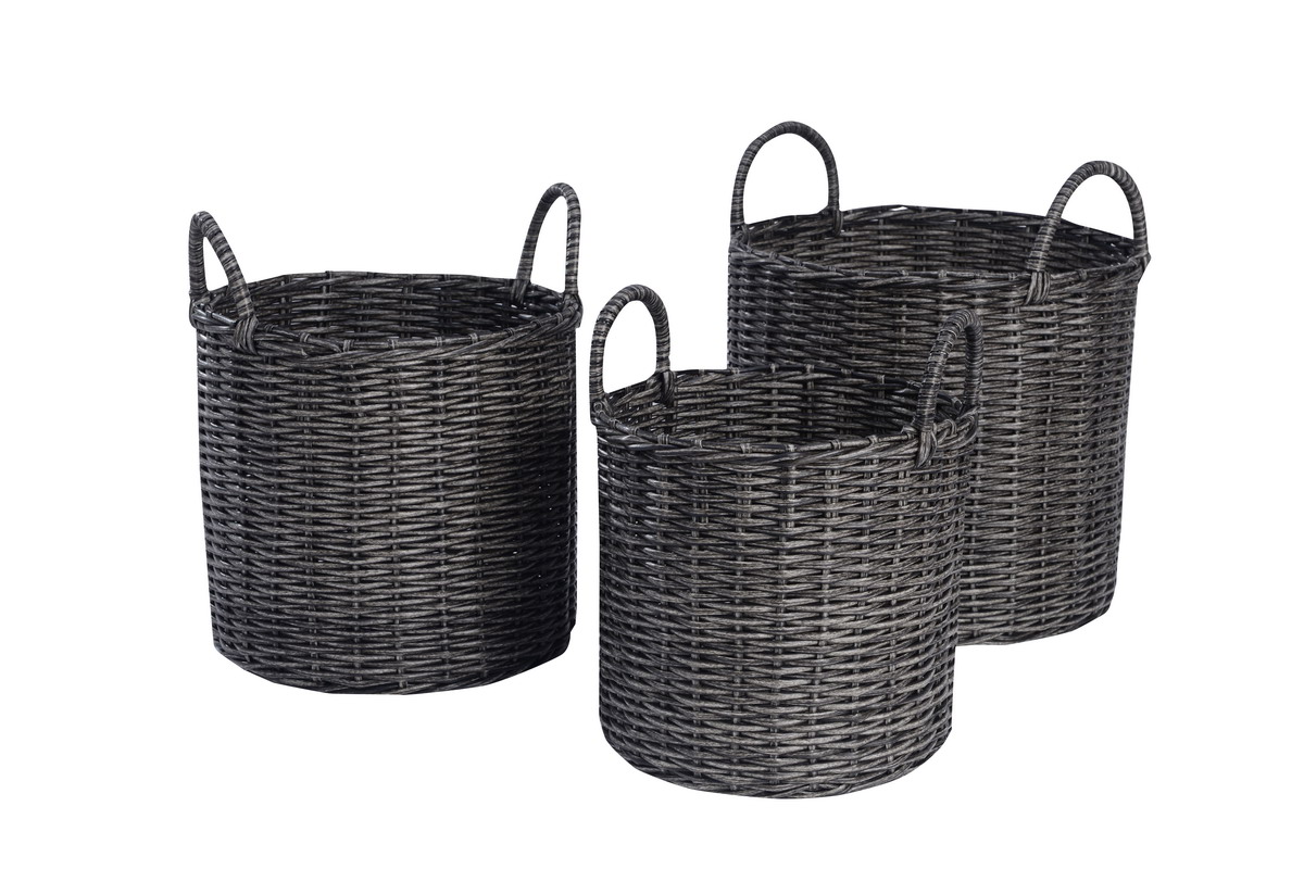 PE storage baskets, set of 3,PE