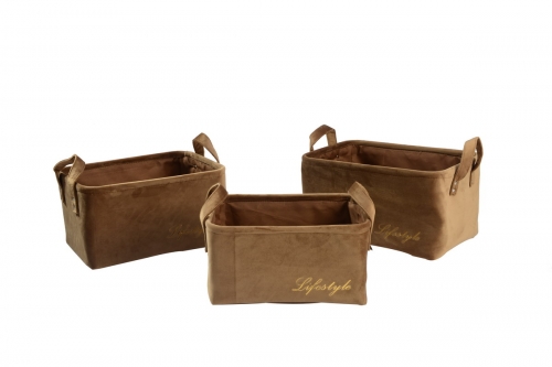 Velvet storage baskets,Velvet