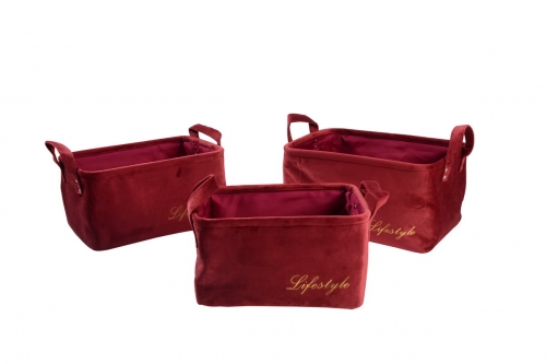 Velvet storage baskets,Velvet