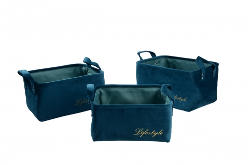 Velvet storage baskets,Velvet